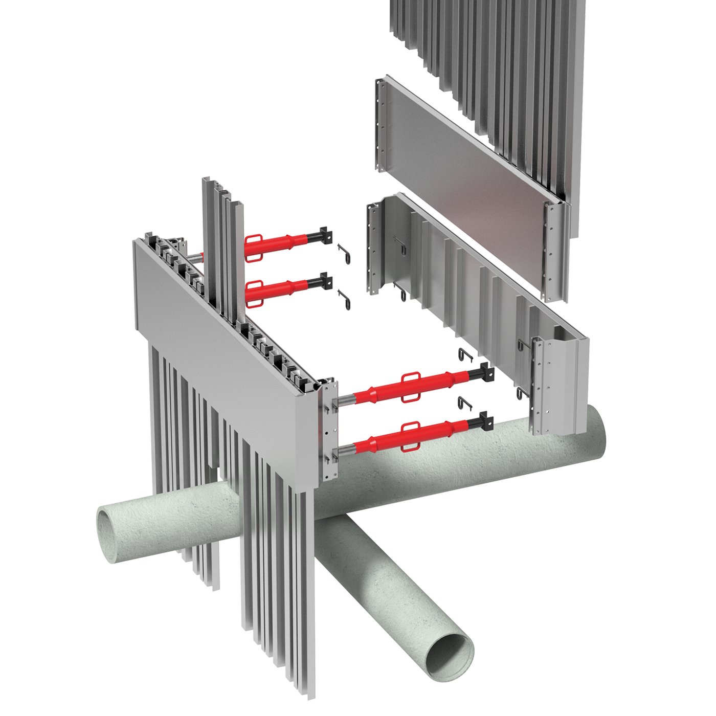 Alu-Kammerplattenverbau - ISCHEBECK TITAN