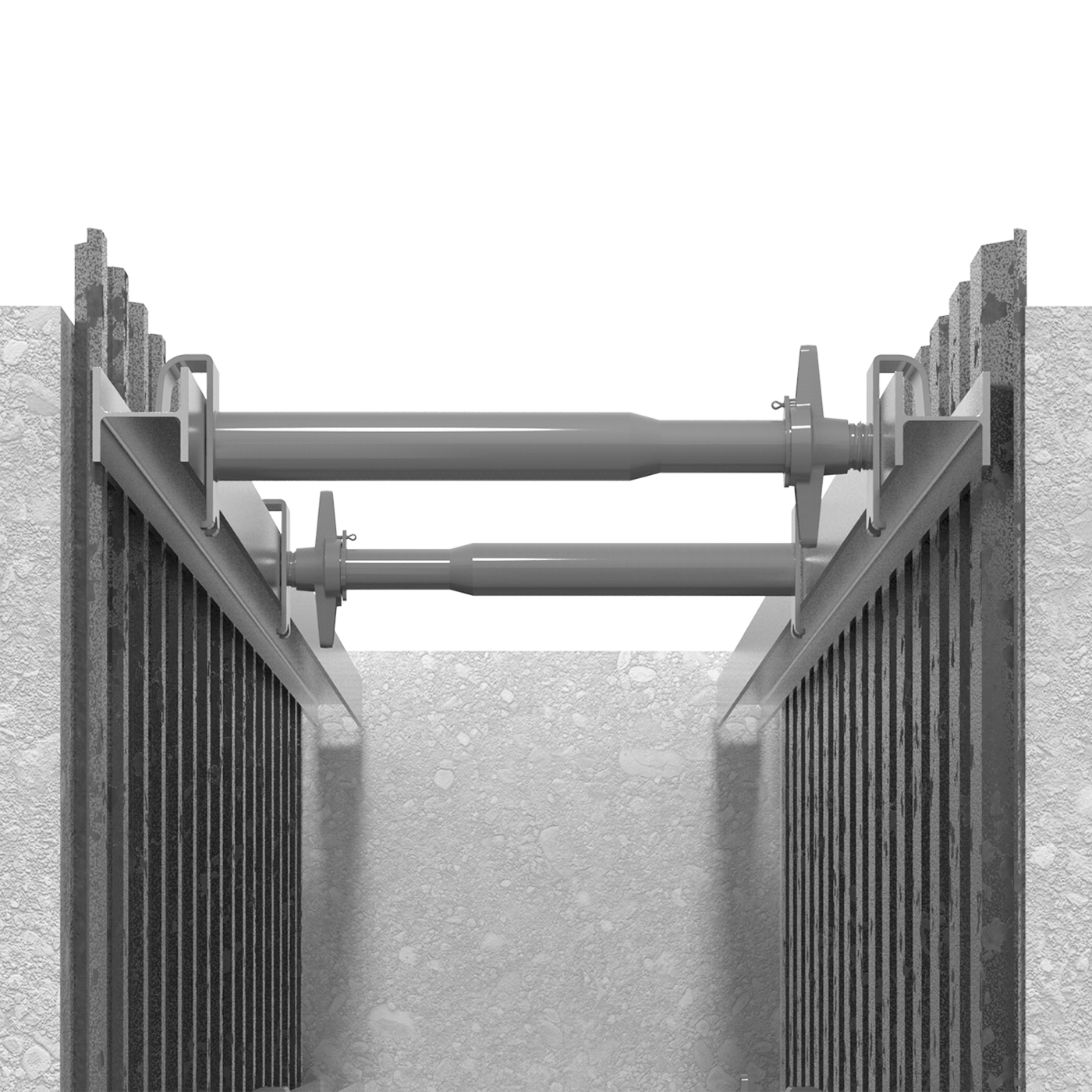 Trench struts for steel trench shoring - ISCHEBECK TITAN