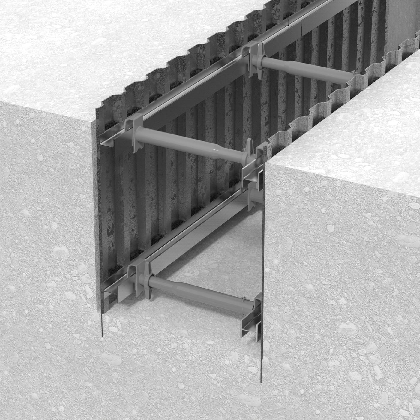 Trench struts for steel trench shoring - ISCHEBECK TITAN