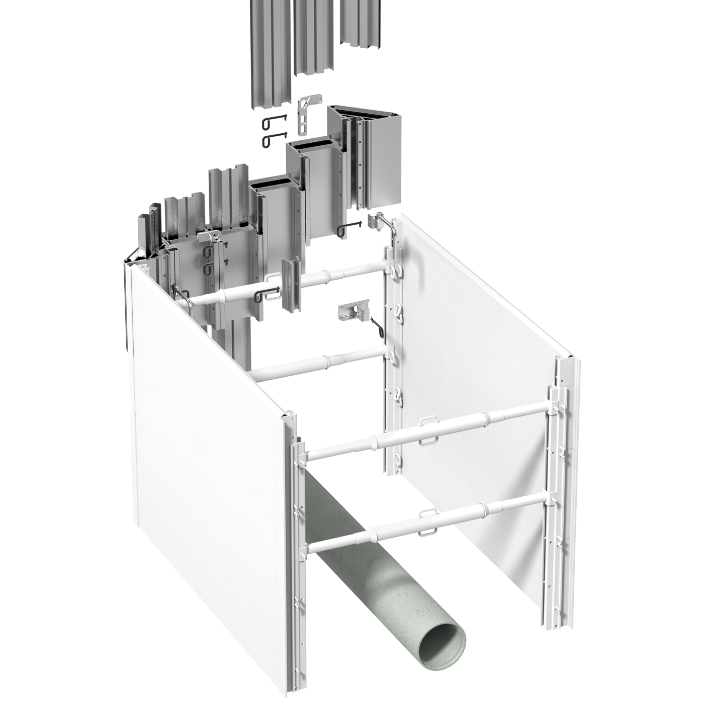 Alu-Stirnverbau - ISCHEBECK TITAN